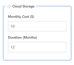Cloud Storage vs Local Storage Cost Comparison Calculator